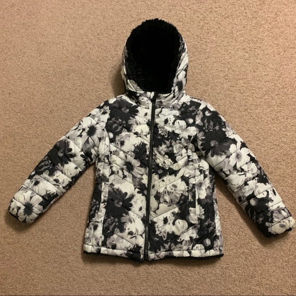 Justice | Jackets & Coats | Justice Girls Floral Reversible Hooded ...